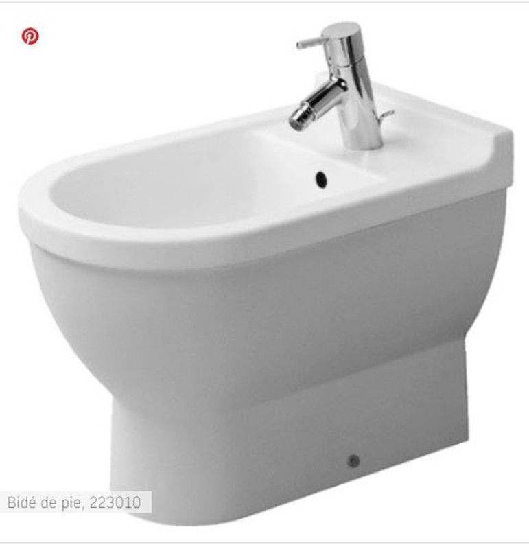 Bidé cerámico a suelo blanco, Starck 3 de Duravit DUR2230100000 Duravit ...
