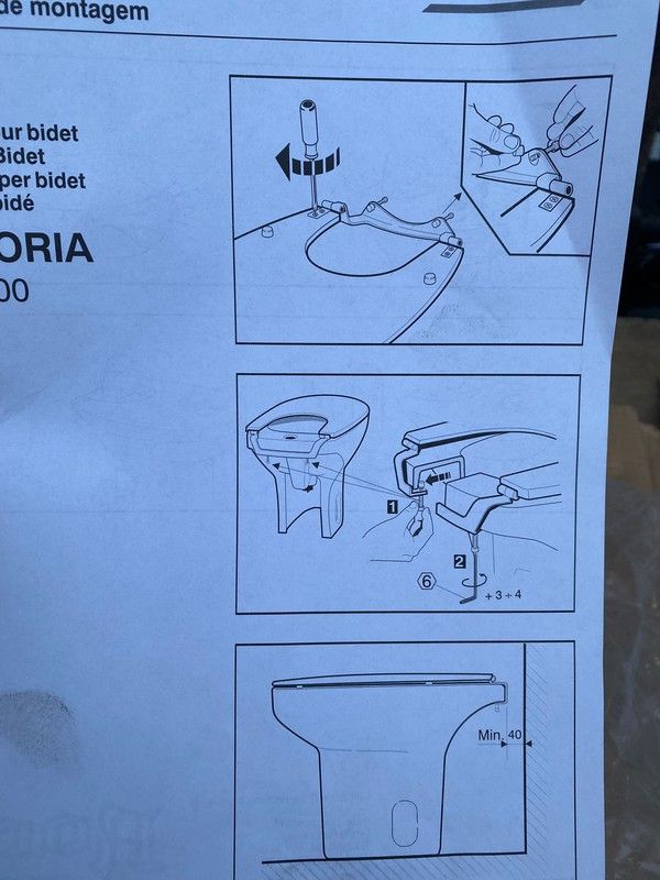 Tapa blanca de bidé Victoria, de Roca ROCA806300004 Roca bidet — BRECOR